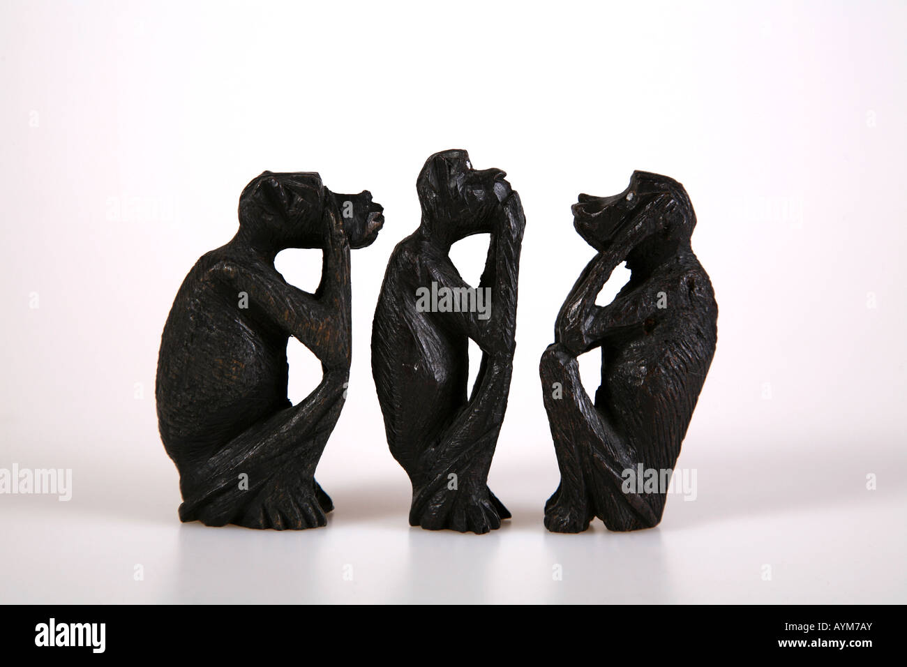 Three Wise Monkeys Stock Photo - Alamy