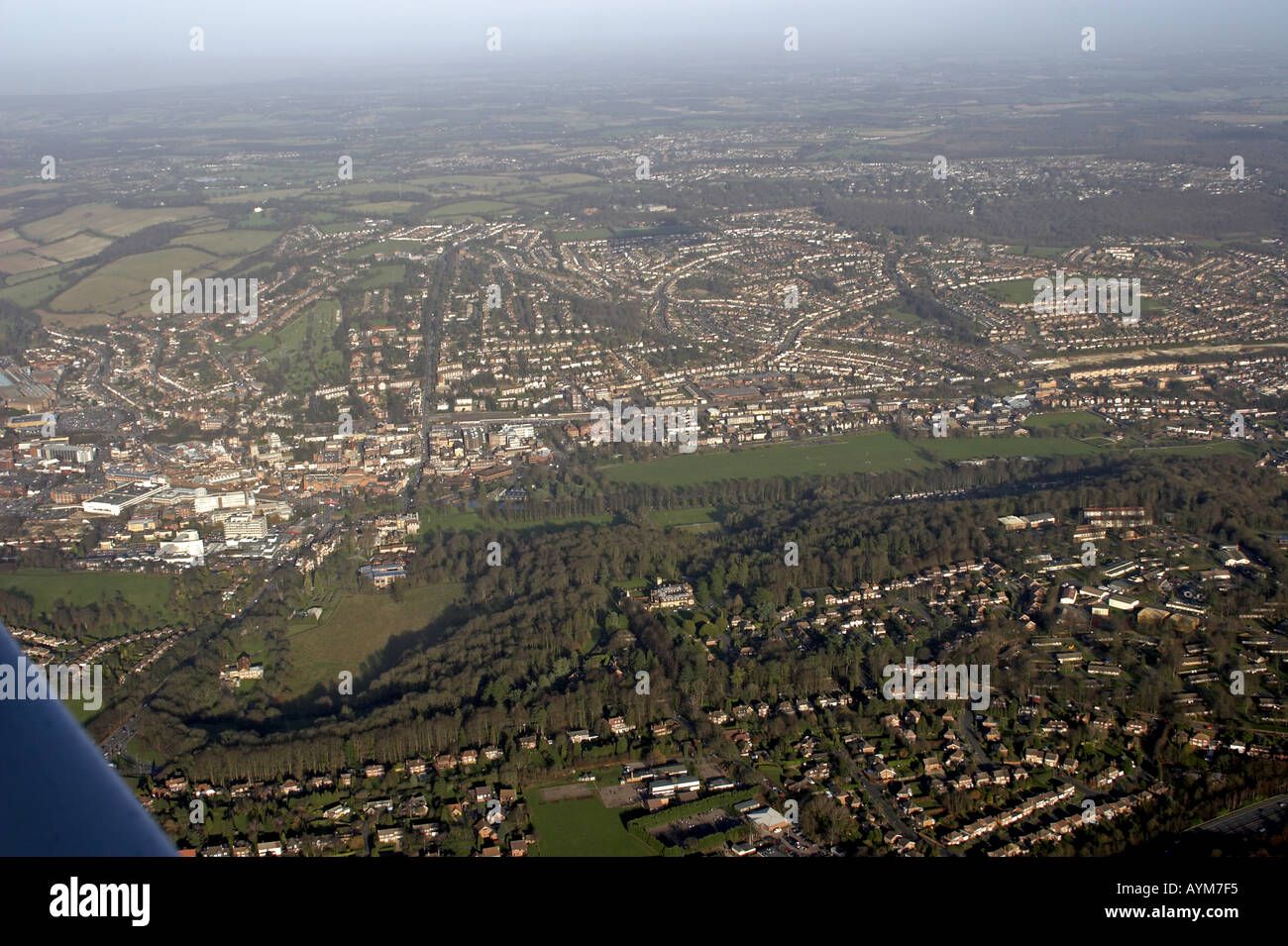 Aerial view high wycombe town hi-res stock photography and images - Alamy
