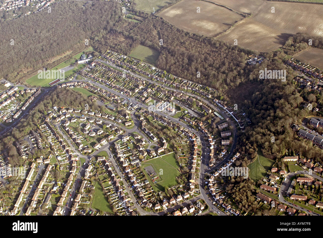Aerial view high wycombe town hi-res stock photography and images - Alamy