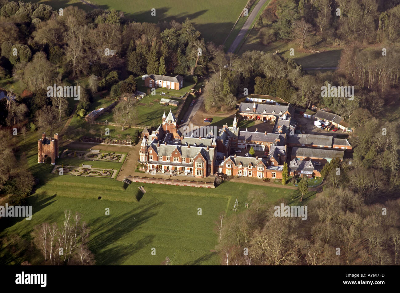Aerial view of WEC headquarters Bulstrode Gerrards Cross ...
