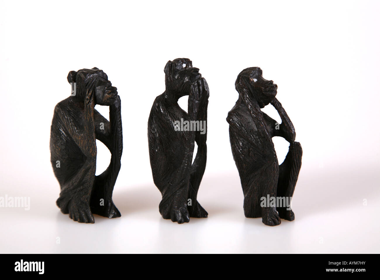 Three Wise Monkeys Stock Photo - Alamy