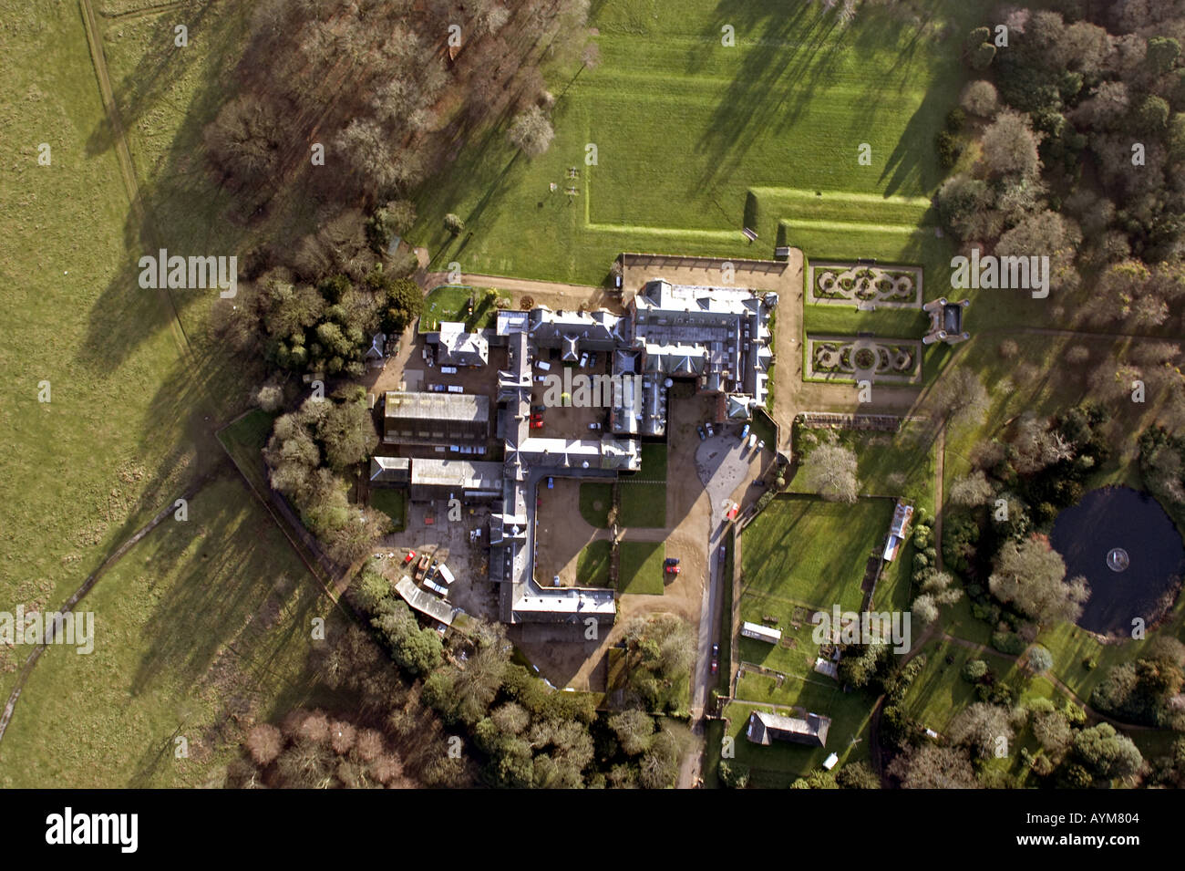 Aerial view of WEC headquarters Bulstrode Gerrards Cross ...