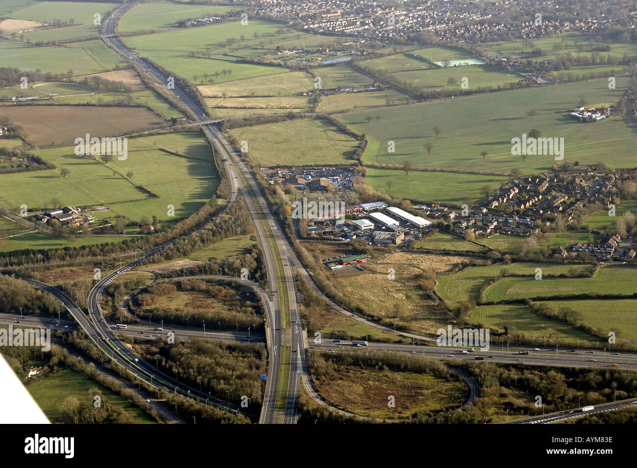 M4 motorway junction hi-res stock photography and images - Alamy