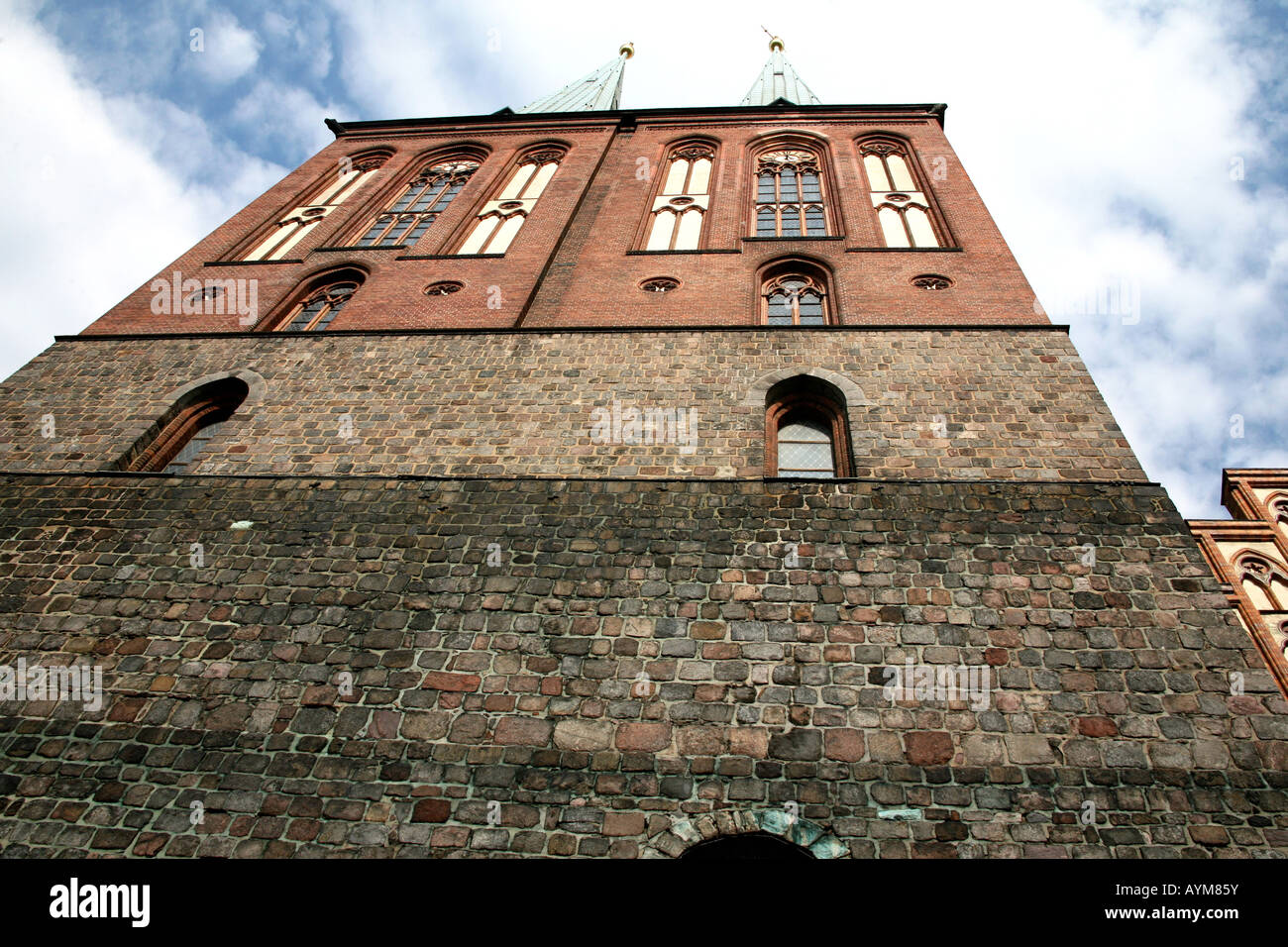 Historic church with very tall spires Stock Photo - Alamy