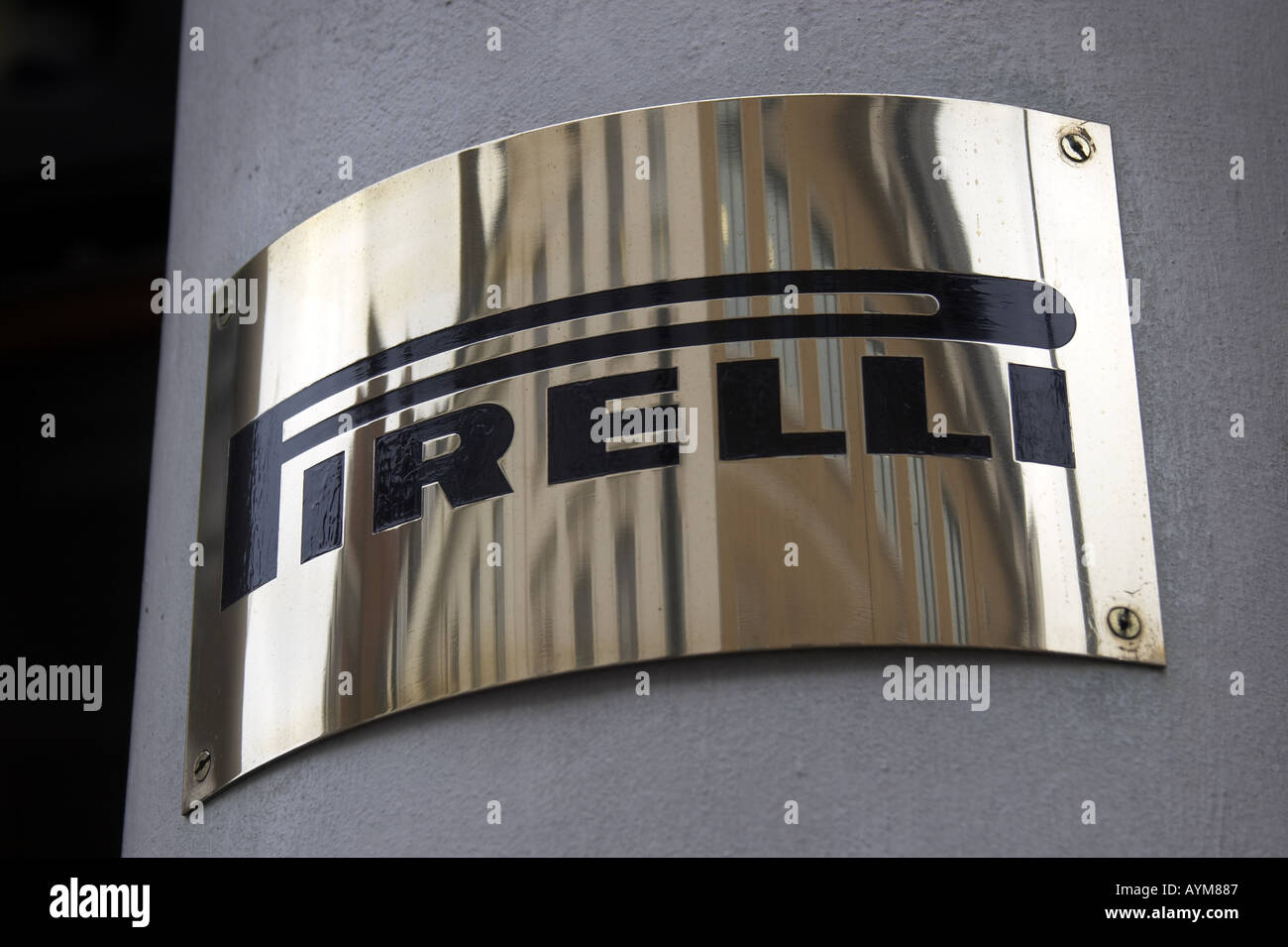 Pirelli logo sign Mayfair London W1 Stock Photo - Alamy