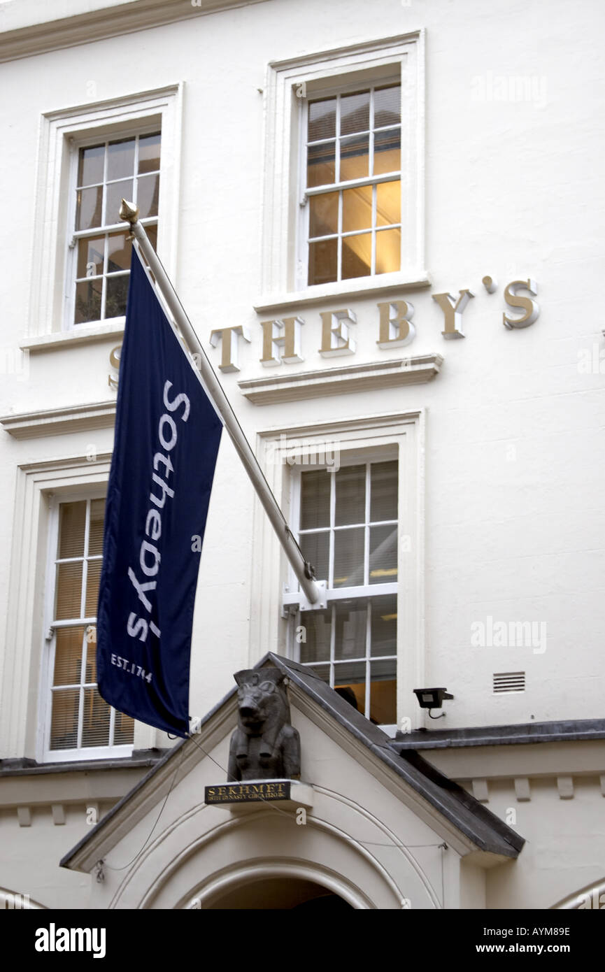 Sotheby s Auction House logo sign New Bond Street Mayfair London W1 ...