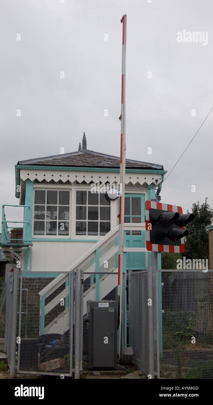 Level crossing, Bollo Lane, London, England, UK Stock Photo - Alamy