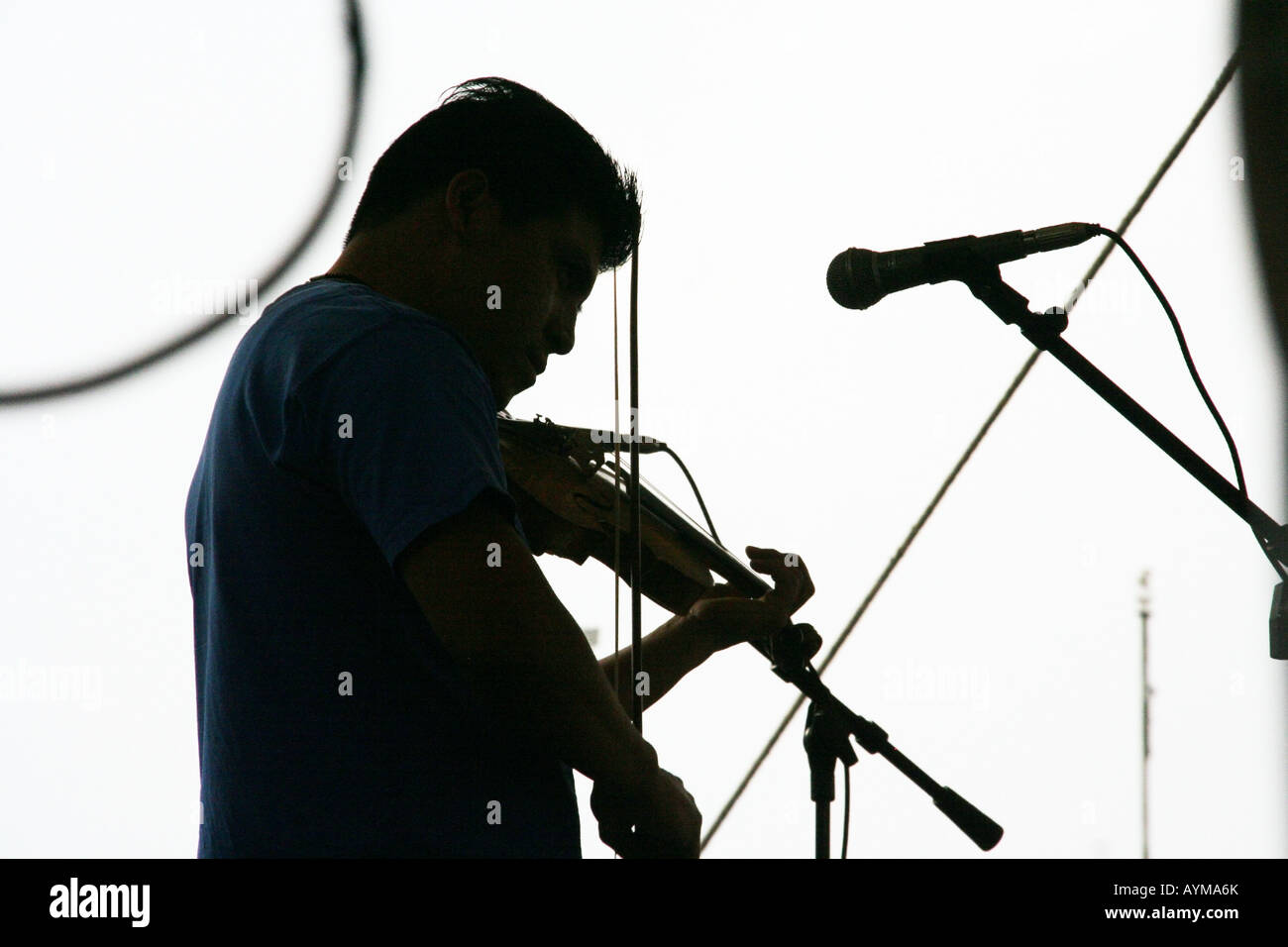 Musician silhouette hi-res stock photography and images - Alamy