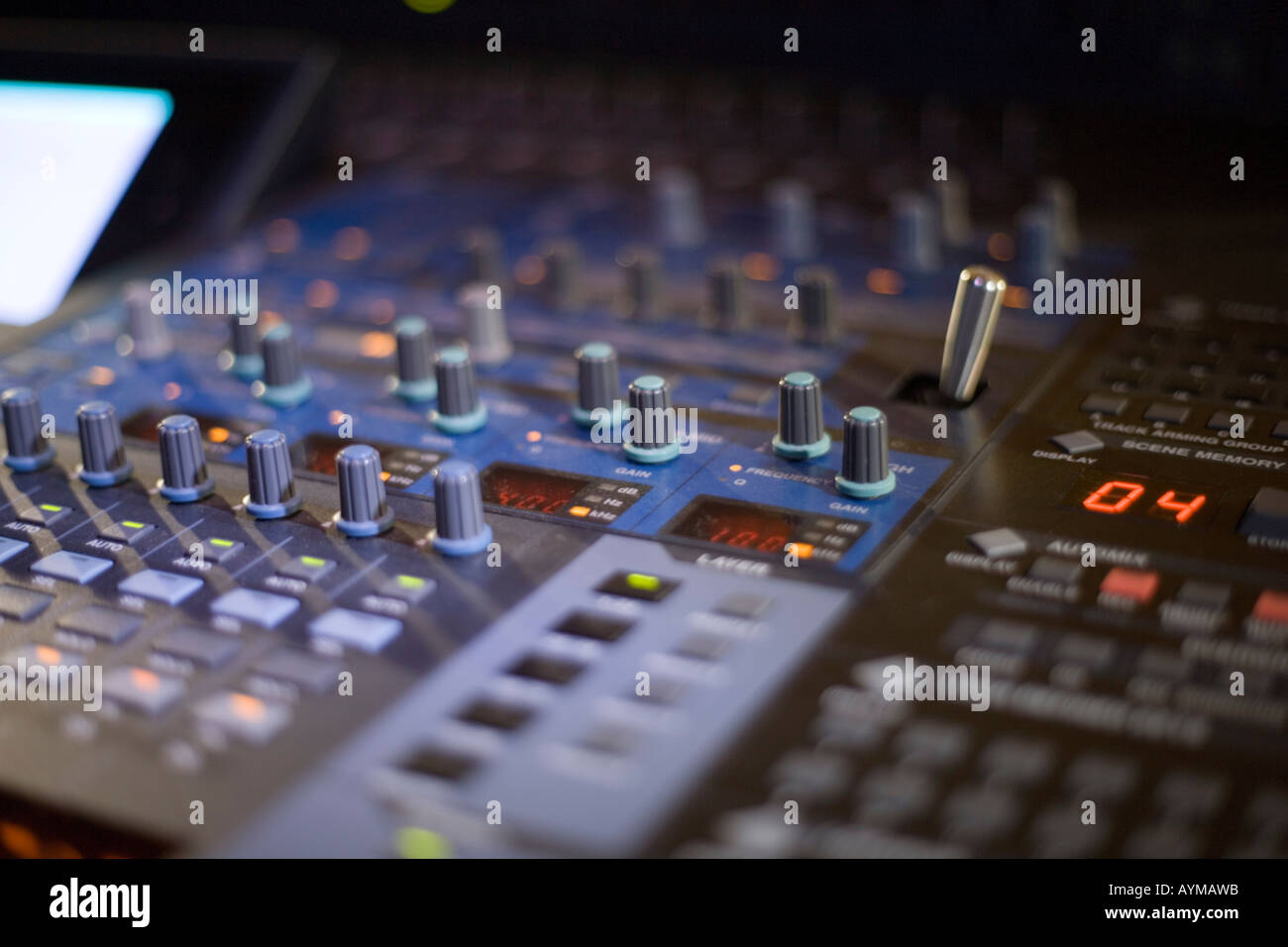 music mixer in a theater Stock Photo - Alamy