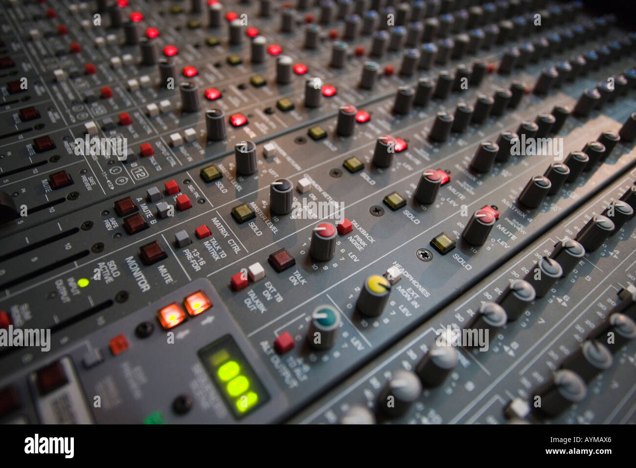 music mixer in a theater Stock Photo - Alamy