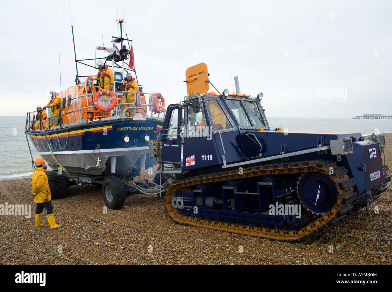 Hastings Mersey class All Weather Lifeboat Sealink Endevour being ...