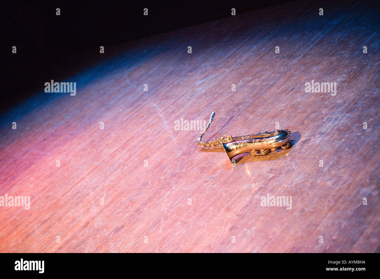 instruments on a stage during a jazz concert Stock Photo - Alamy