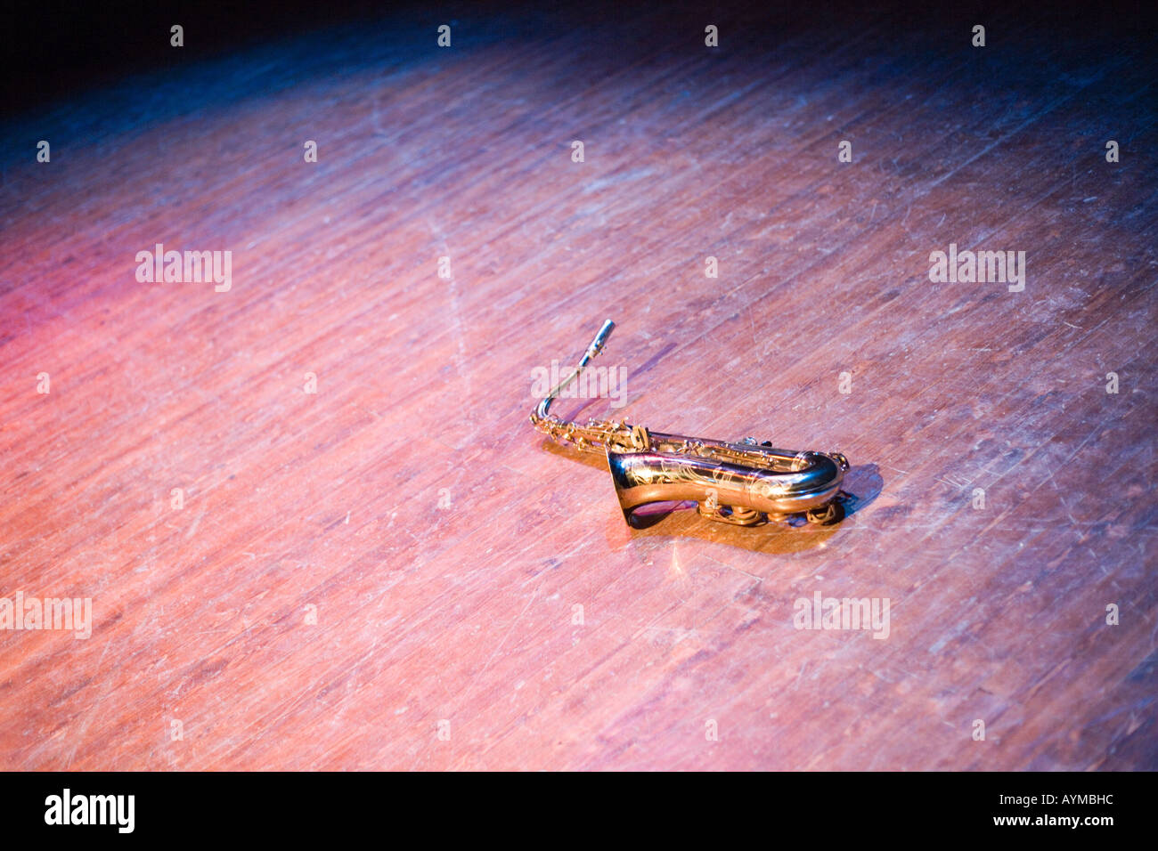 instruments on a stage during a jazz concert Stock Photo - Alamy