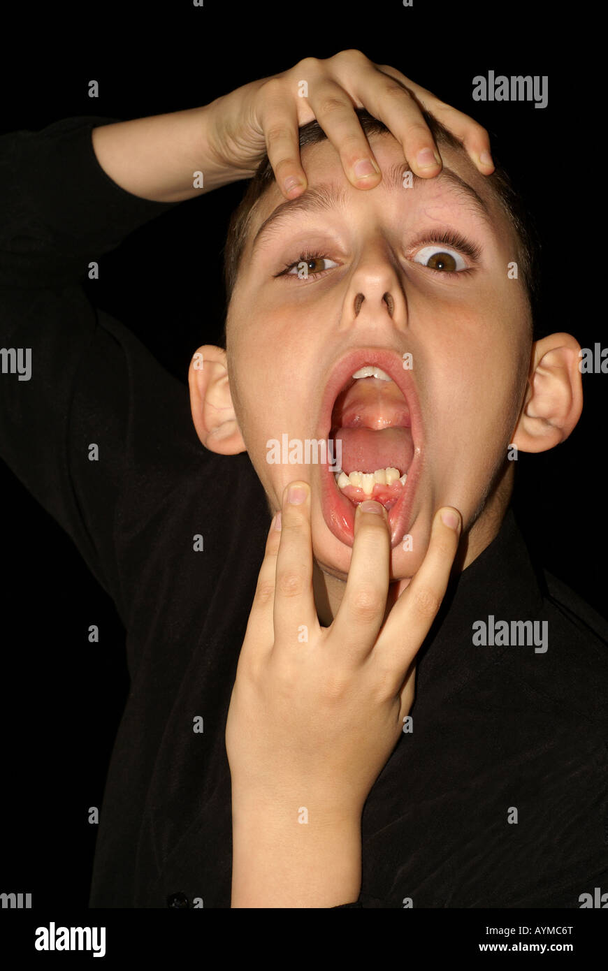 Making a Face Stock Photo - Alamy