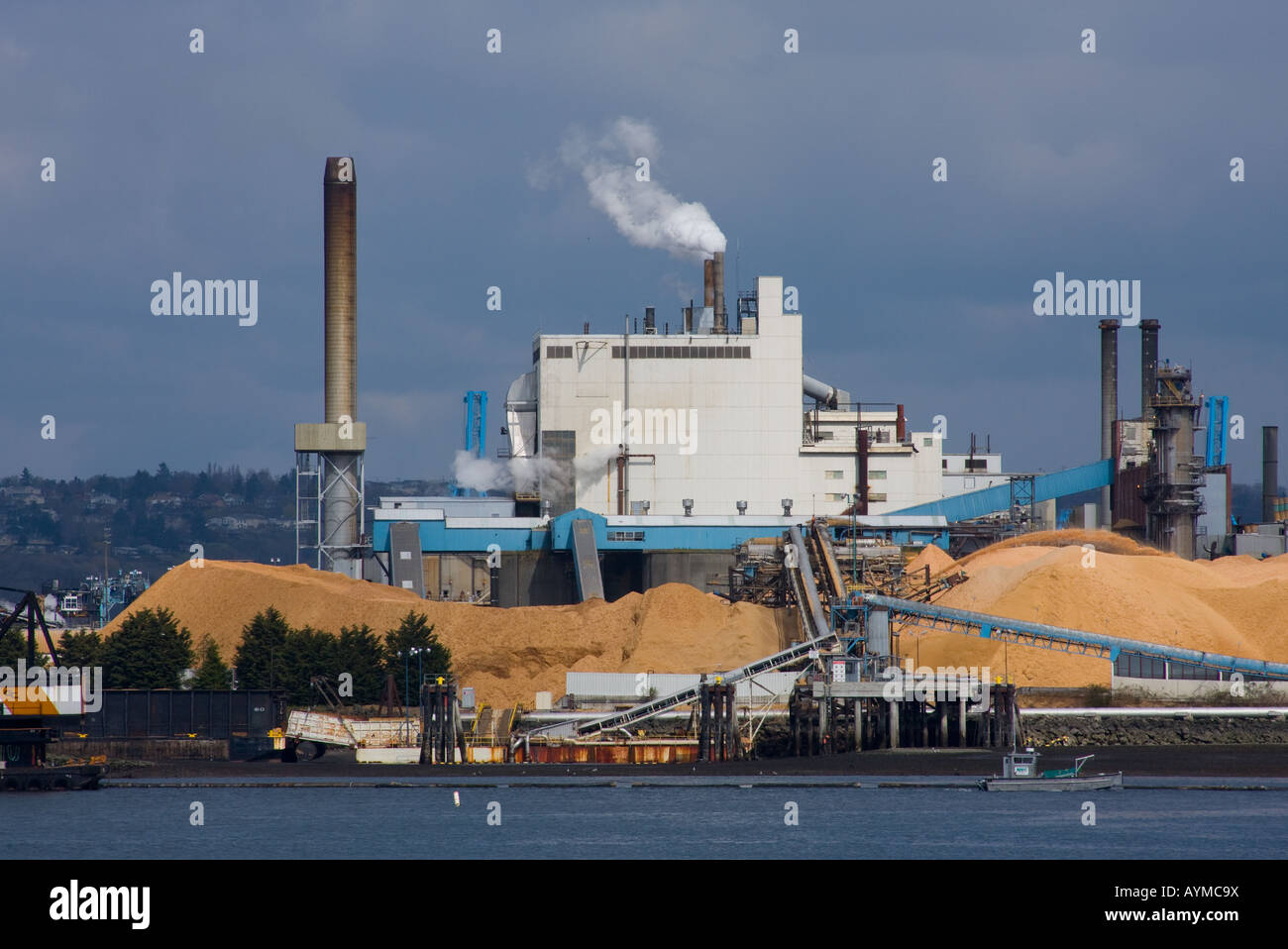Industrial Area of Tacoma, WA Tide Flats Stock Photo - Alamy