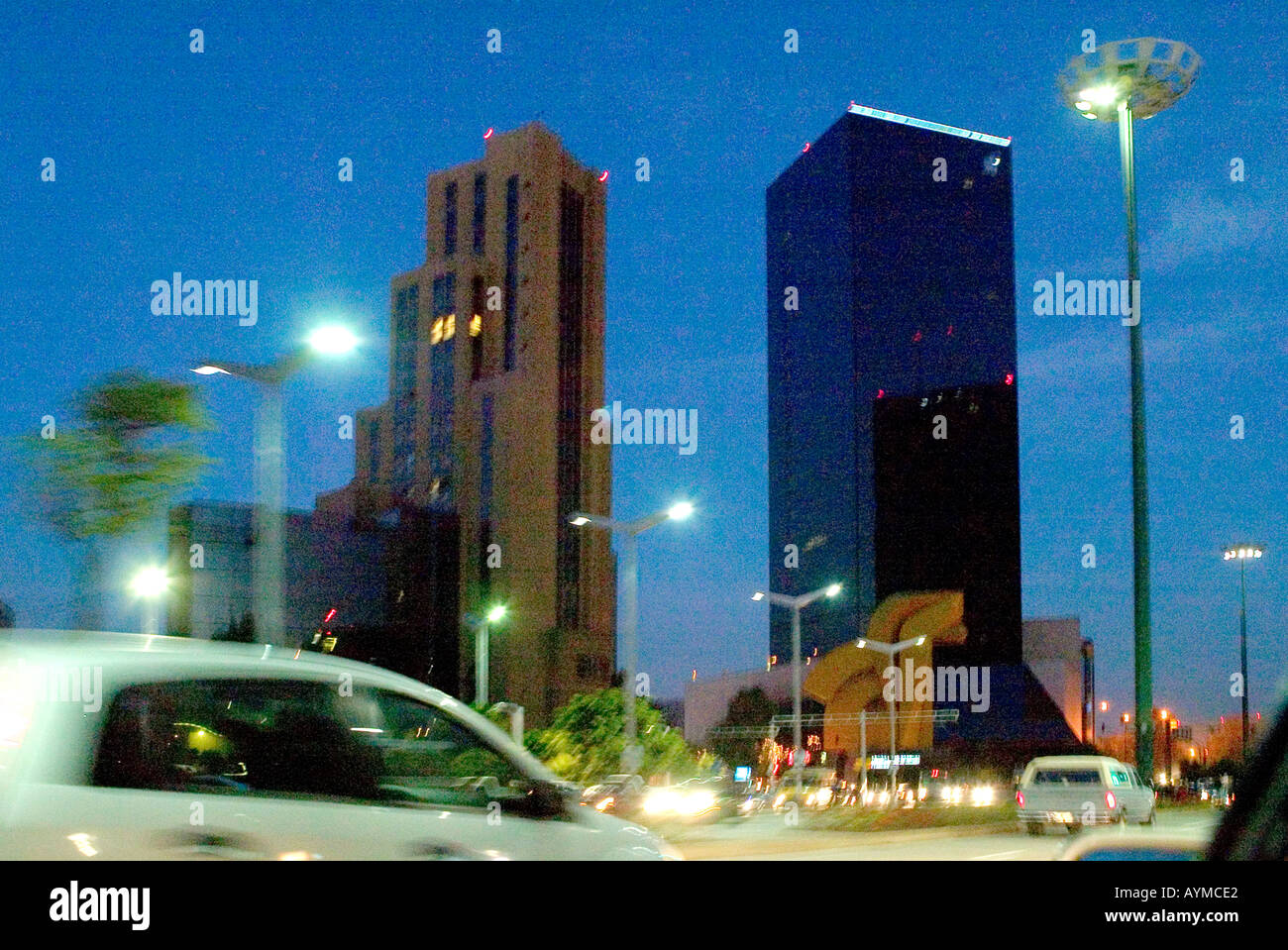 Driving through Mexico City at Night Stock Photo - Alamy