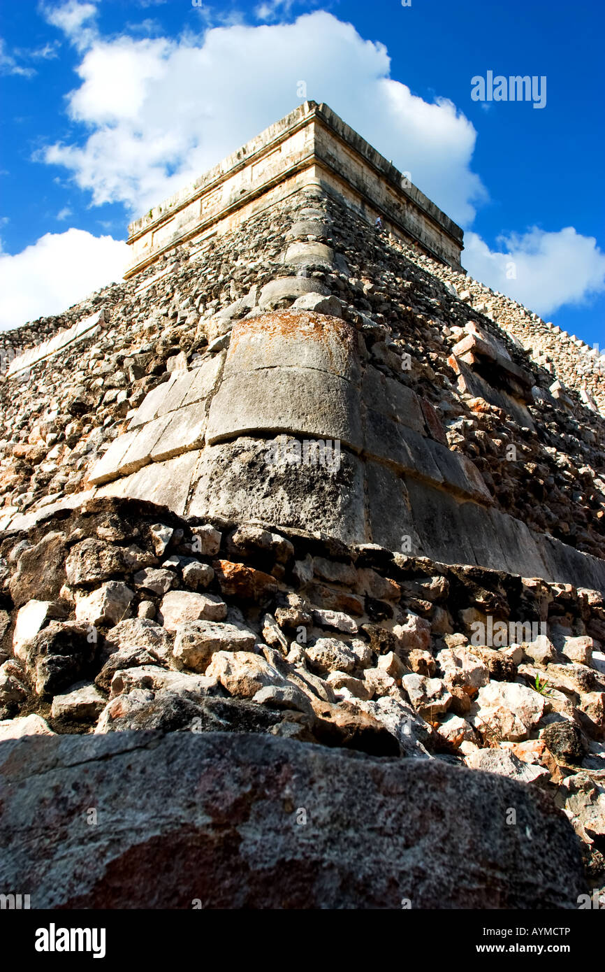 El Castillo (The Castle) temple built by the ancient Mayan civilization ...