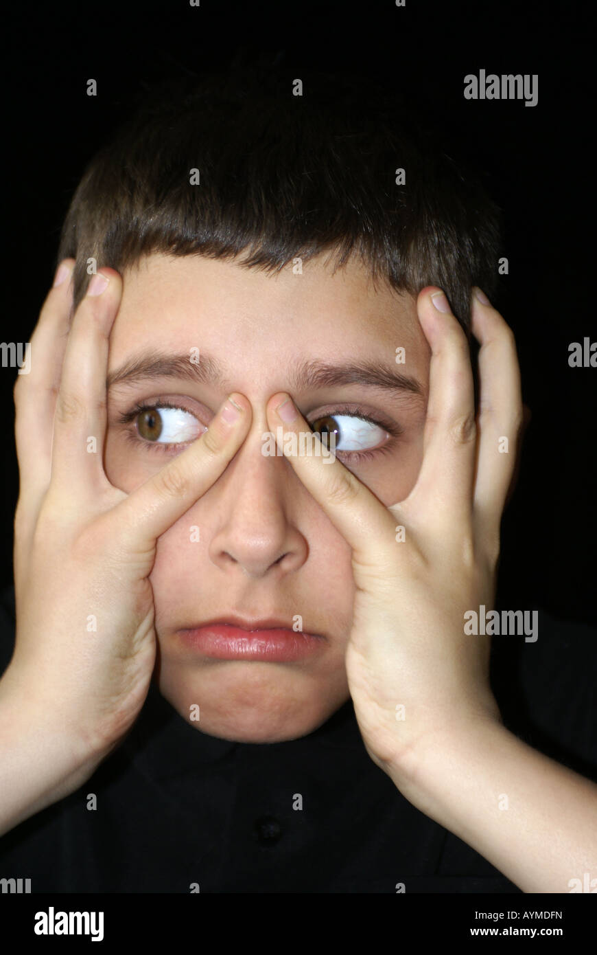 Making a Face Stock Photo - Alamy