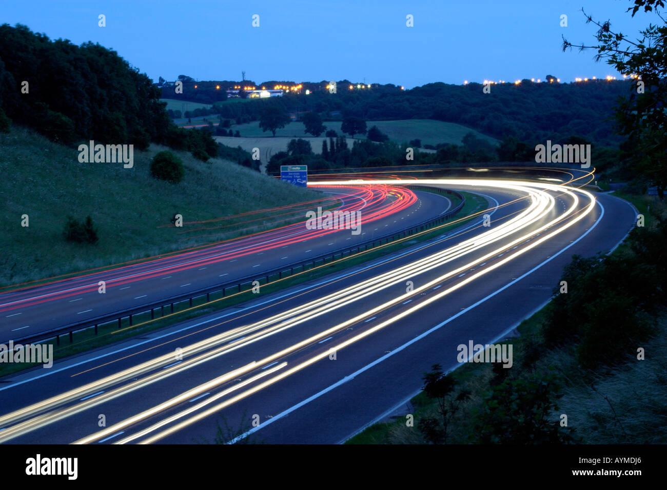 M1 motorway bridge truck hi-res stock photography and images - Alamy