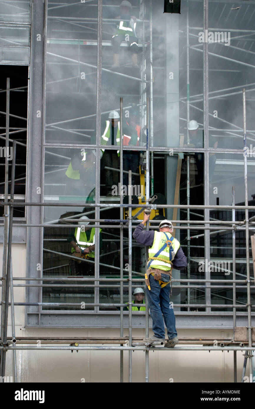 Glazing of new building Millennium Square Centenary Square Bradford ...