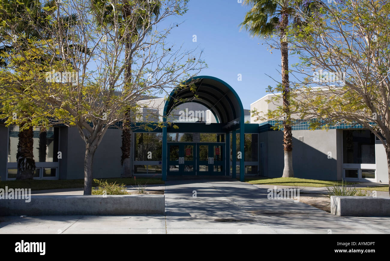 Suburban American California High School Stock Photo - Alamy