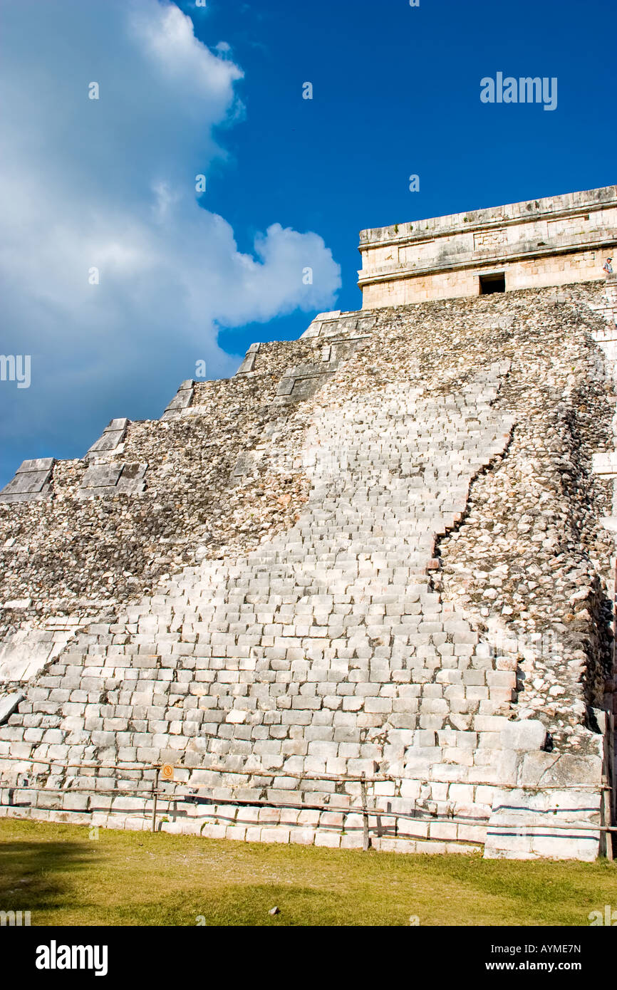 El Castillo (The Castle) temple built by the ancient Mayan civilization ...
