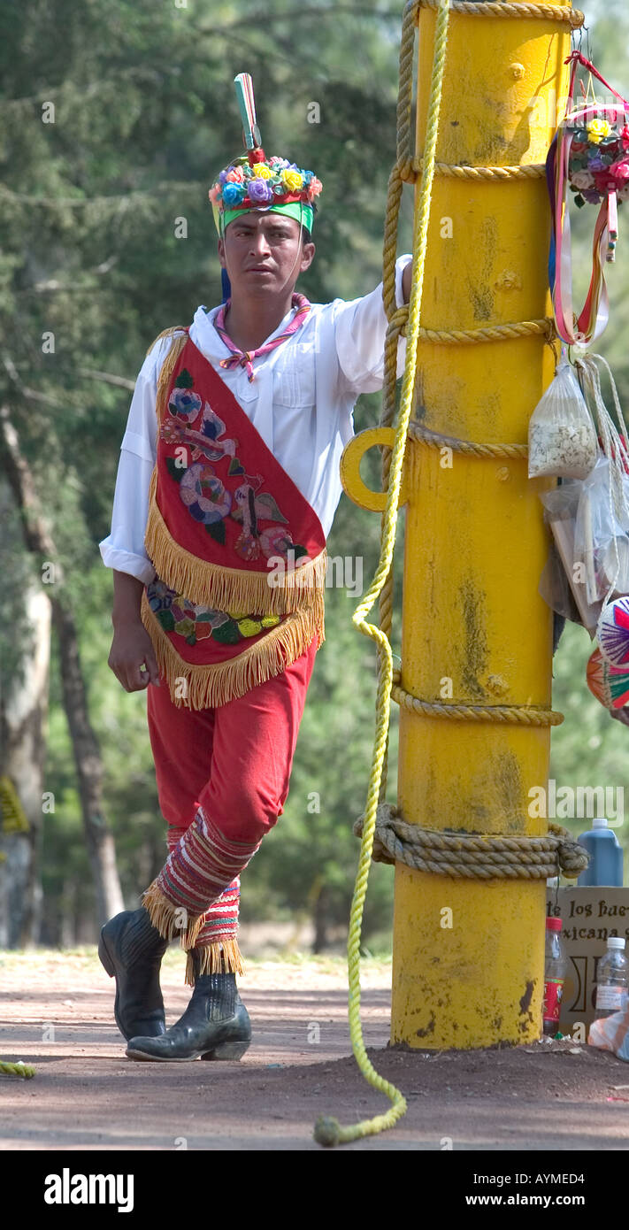 Papantla flyer outside the National Anthropology museum in Mexico City ...