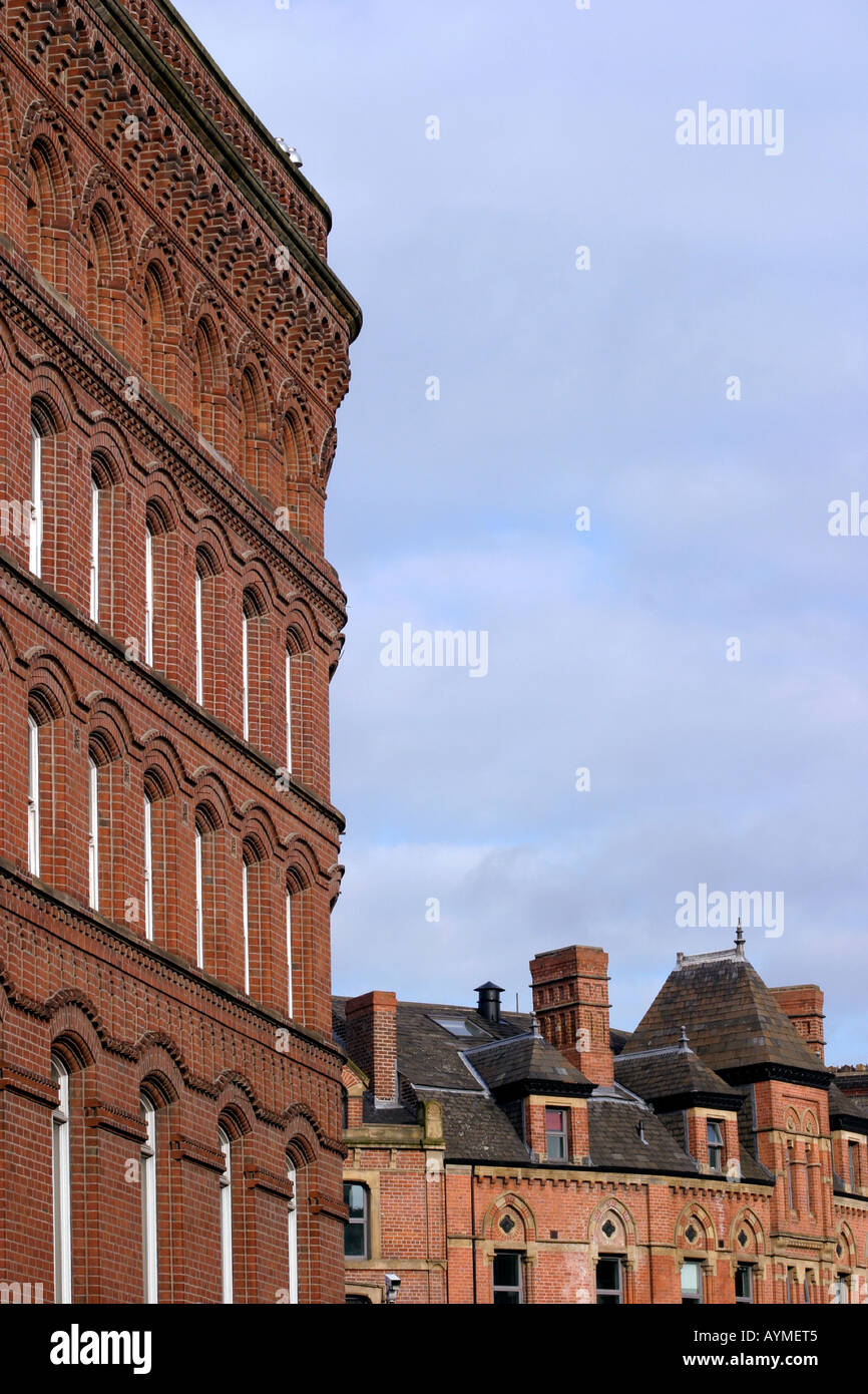Detail of building on Hunslet Road near Bridge End central Leeds West ...