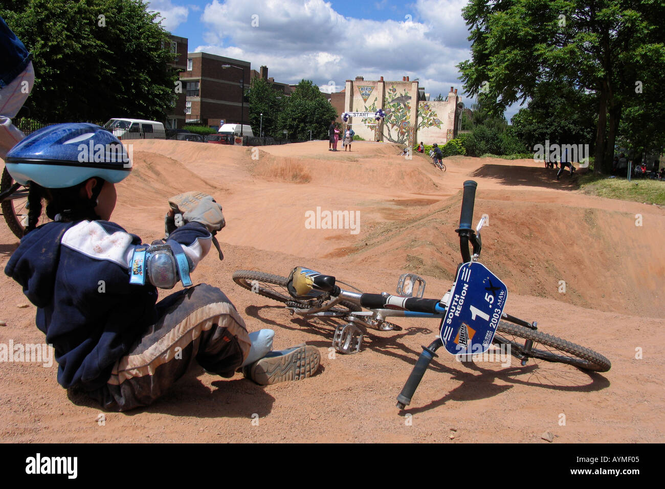 Children and bmx bikes Stock Photo - Alamy