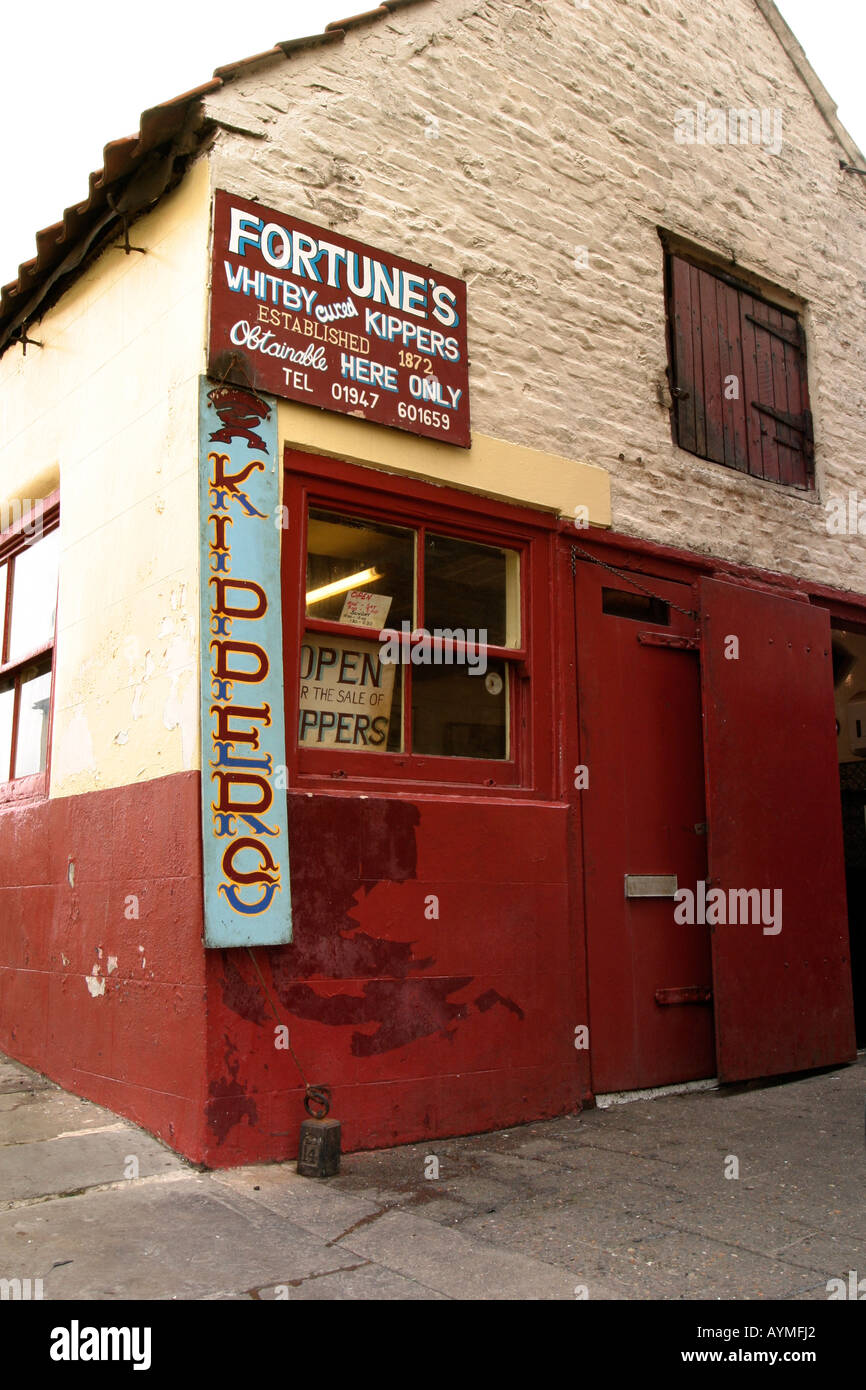Fortunes Whitby kipper shop and smokehouse Whitby North Yorkshire Stock ...