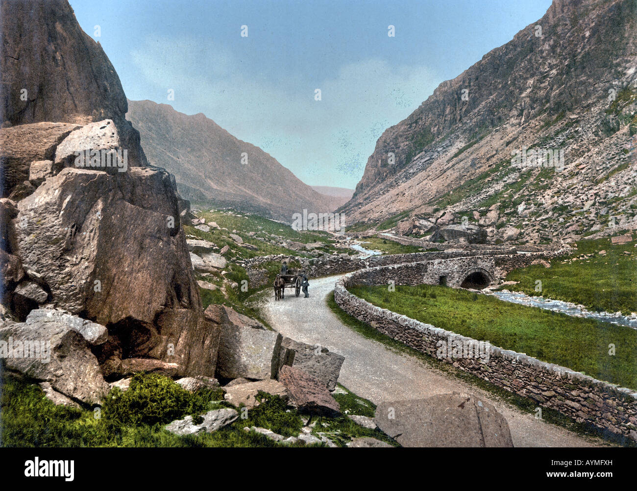 The road through Llanberis Pass in north Wales, UK Stock Photo - Alamy