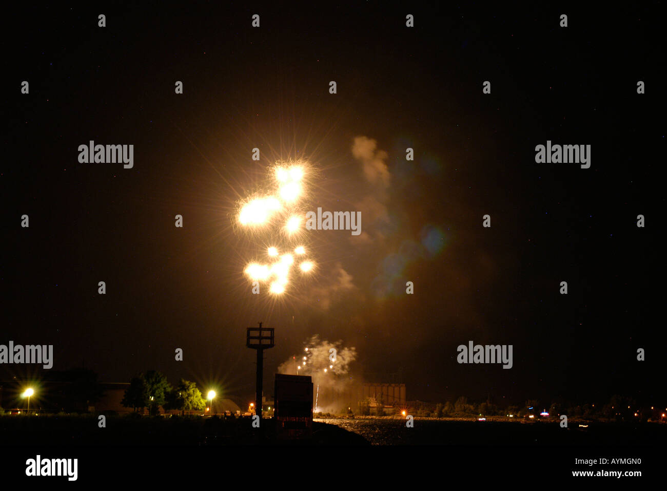 July 4th Independence day Fireworks Celebration in the USA Stock Photo ...