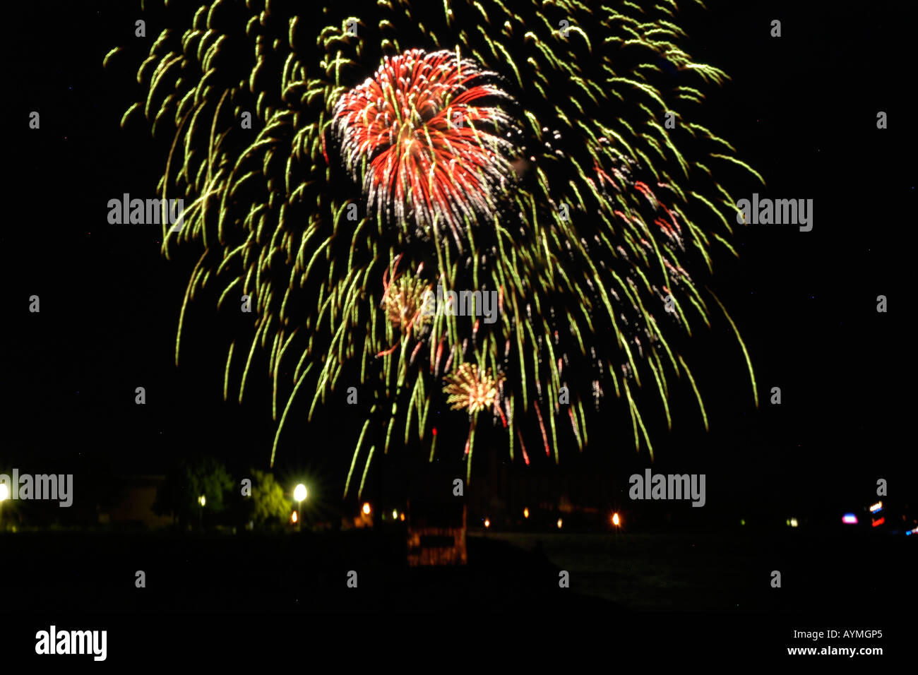 July 4th Independence day Fireworks Celebration in the USA Stock Photo ...