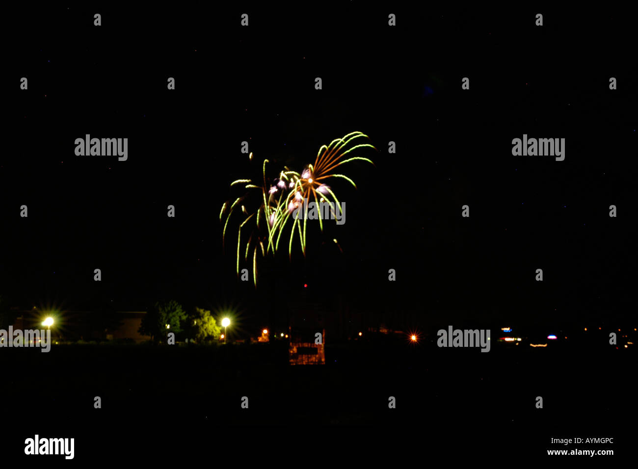 July 4th Independence day Fireworks Celebration in the USA Stock Photo ...