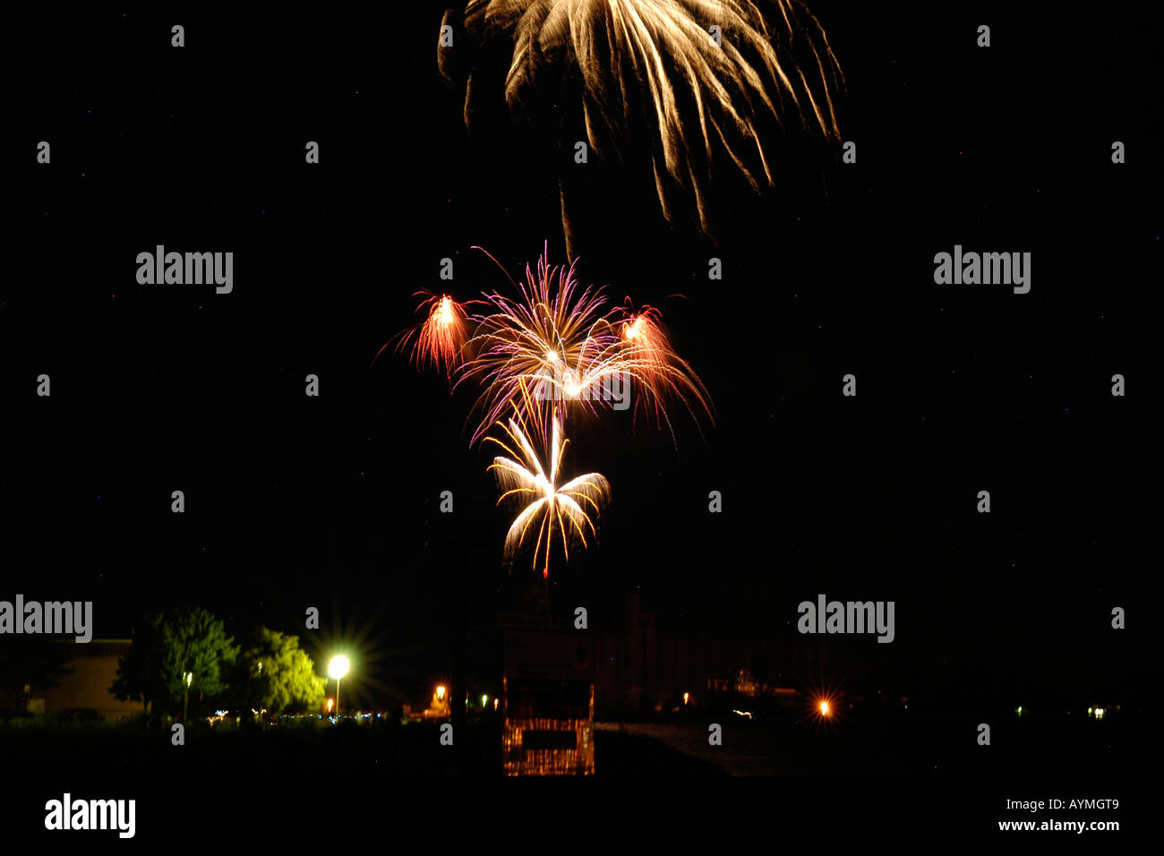 July 4th Independence day Fireworks Celebration in the USA Stock Photo ...