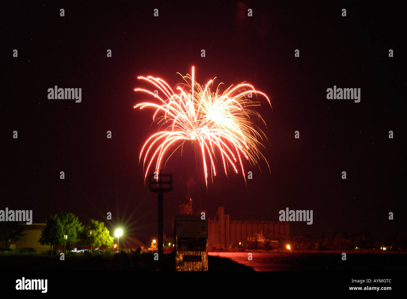 July 4th Independence day Fireworks Celebration in the USA Stock Photo ...