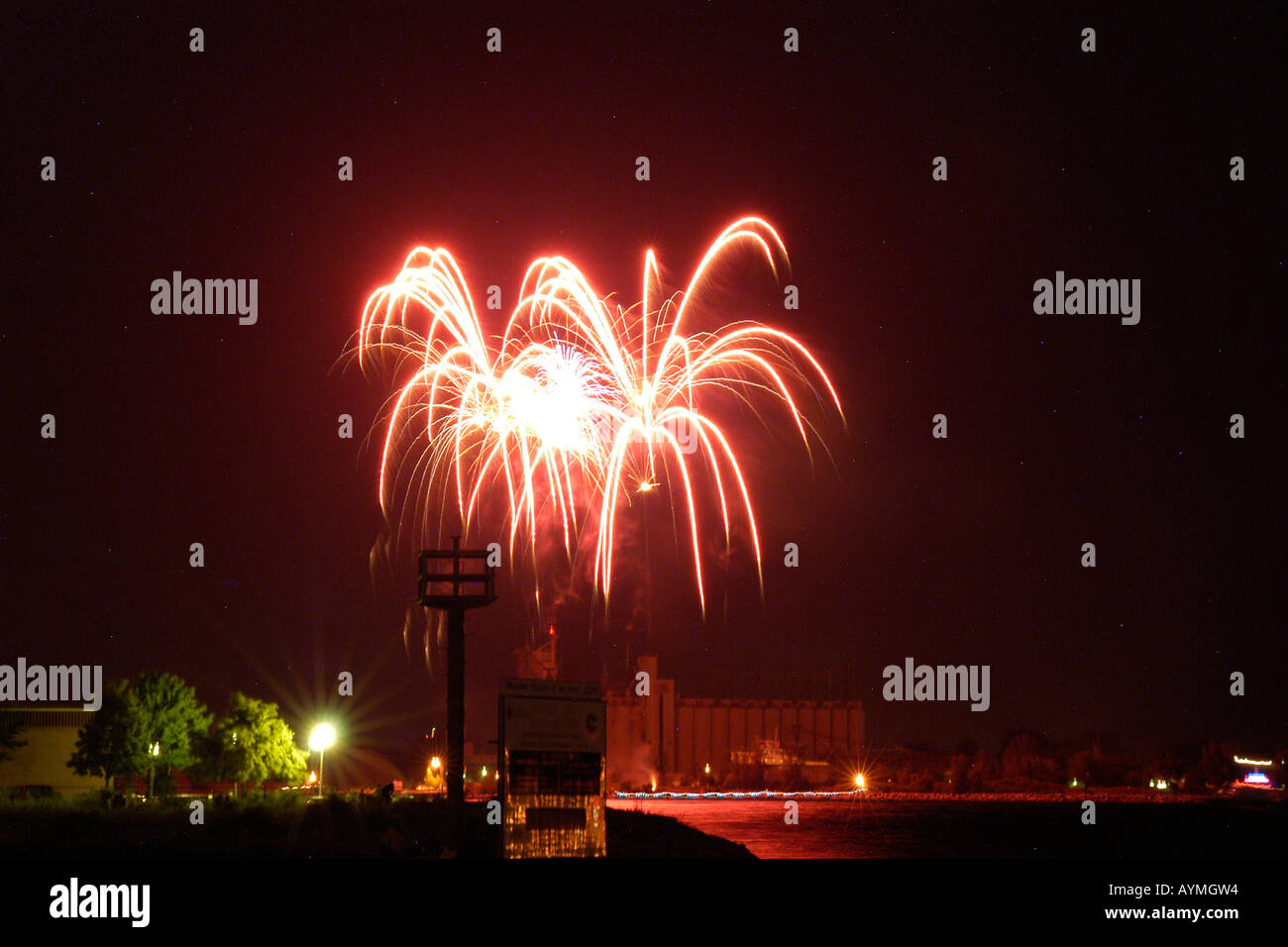 July 4th Independence day Fireworks Celebration in the USA Stock Photo ...