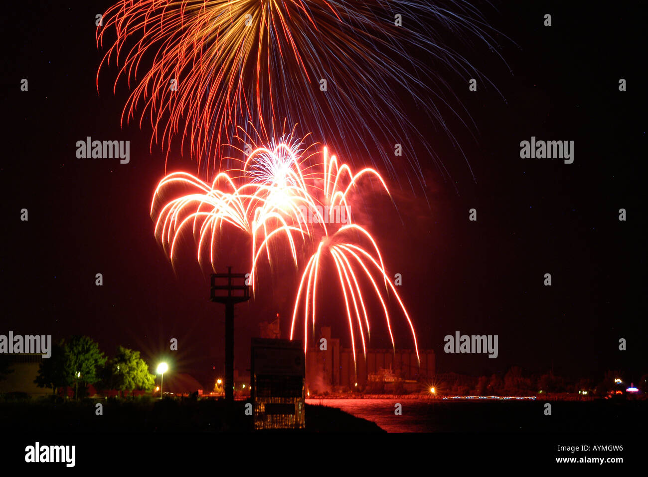 July 4th Independence day Fireworks Celebration in the USA Stock Photo ...