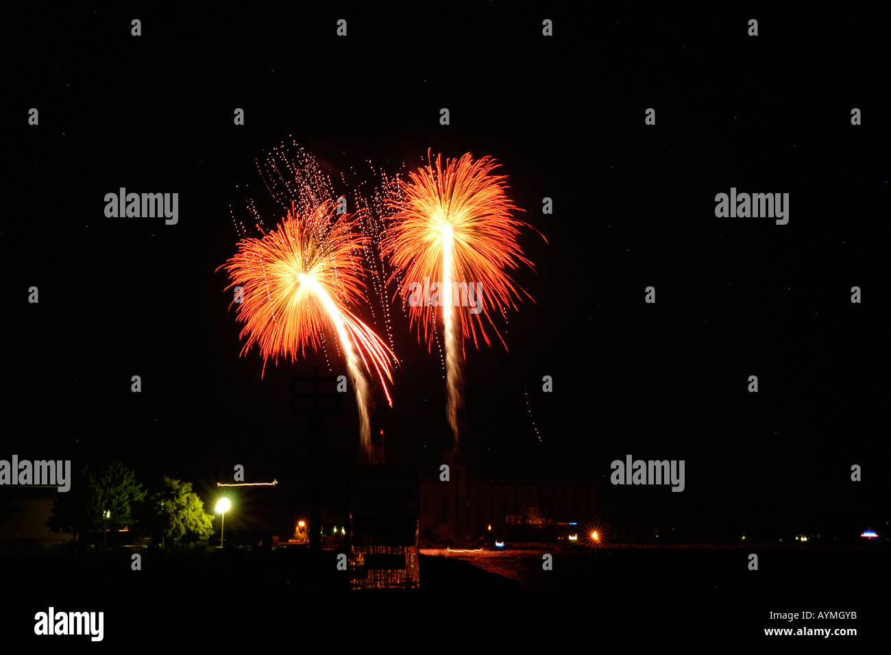 July 4th Independence day Fireworks Celebration in the USA Stock Photo ...