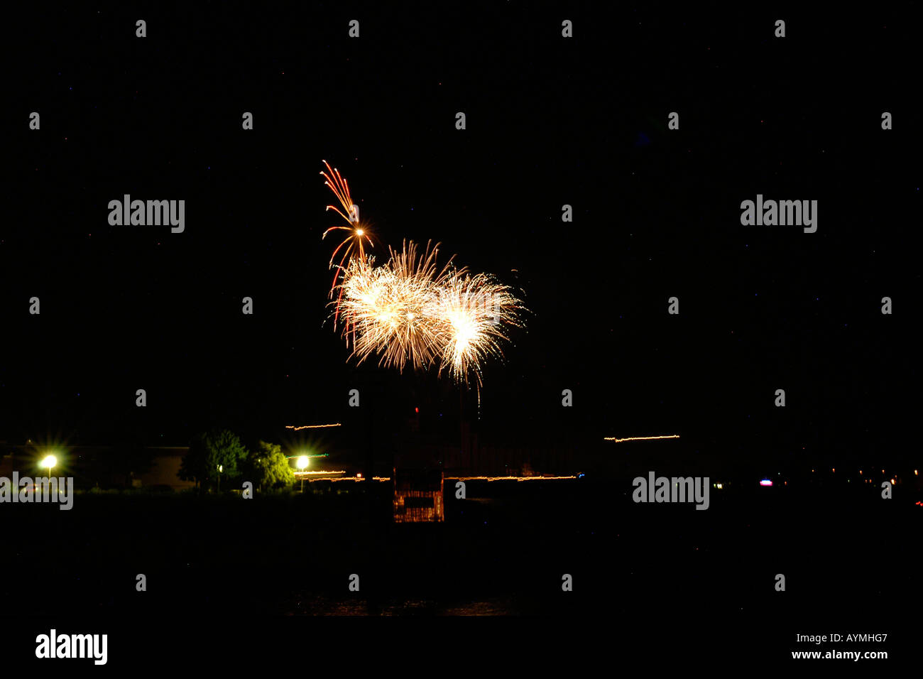 July 4th Independence day Fireworks Celebration in the USA Stock Photo ...