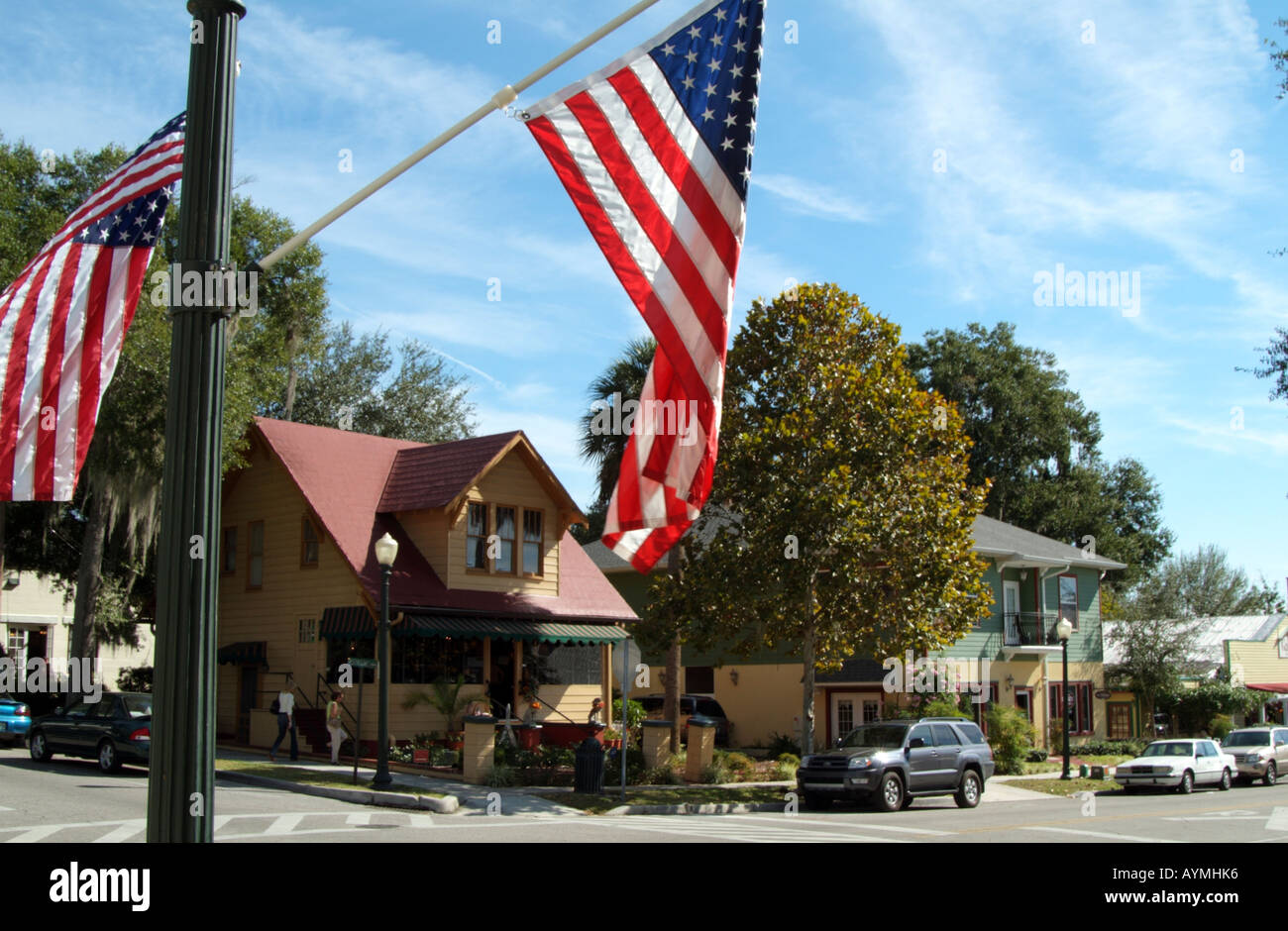 Mount Dora an attractive town in mid Florida USA Stock Photo - Alamy