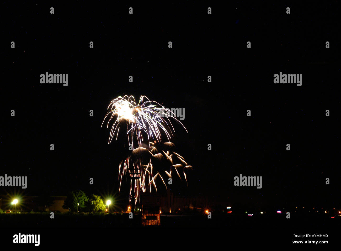 July 4th Independence day Fireworks Celebration in the USA Stock Photo ...