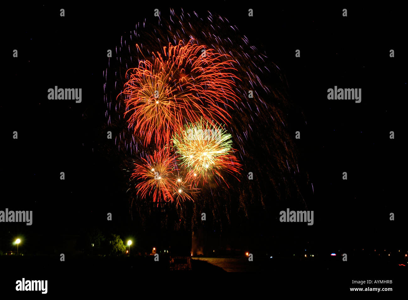 July 4th Independence day Fireworks Celebration in the USA Stock Photo ...