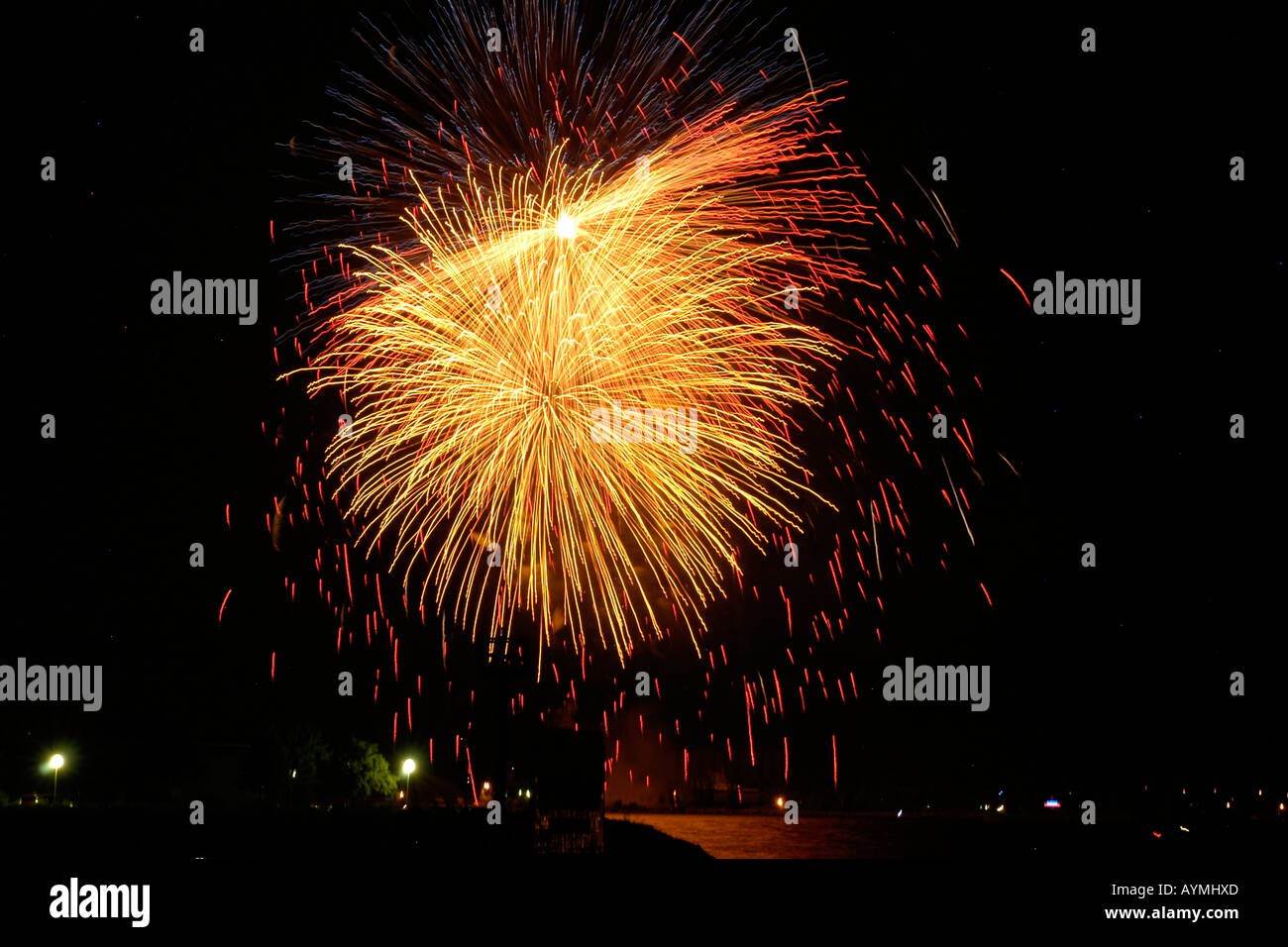 July 4th Independence day Fireworks Celebration in the USA Stock Photo ...