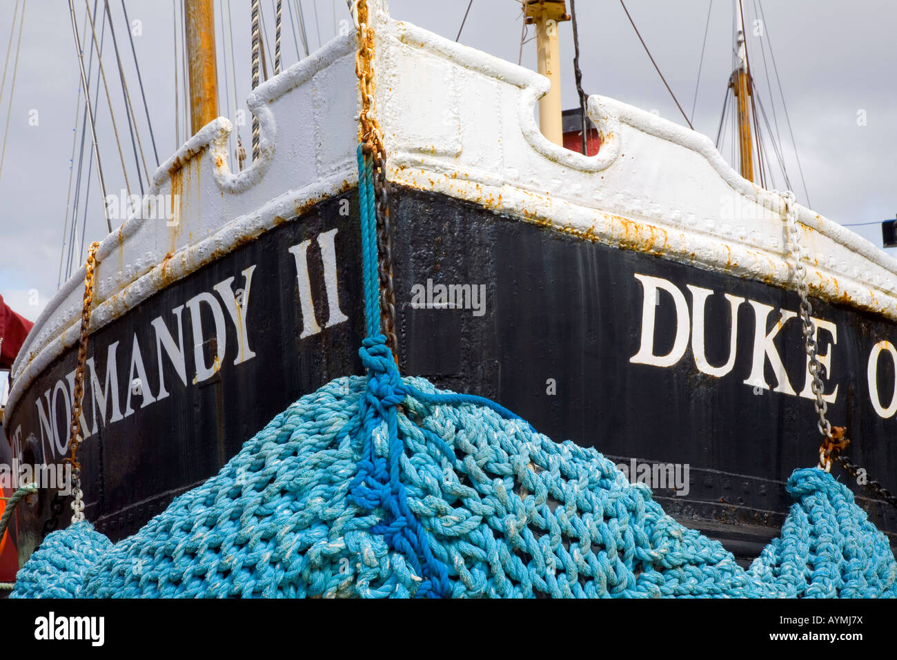 Fishing boat The Duke of Normandy II in Crinan Harbour, Scotland, UK ...