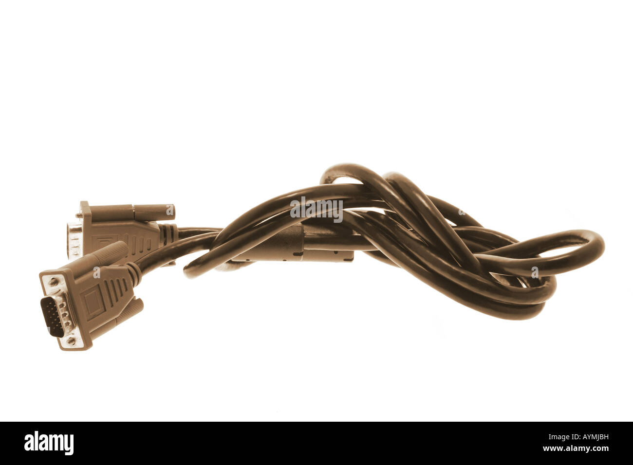 Computer Monitor Cable Stock Photo - Alamy