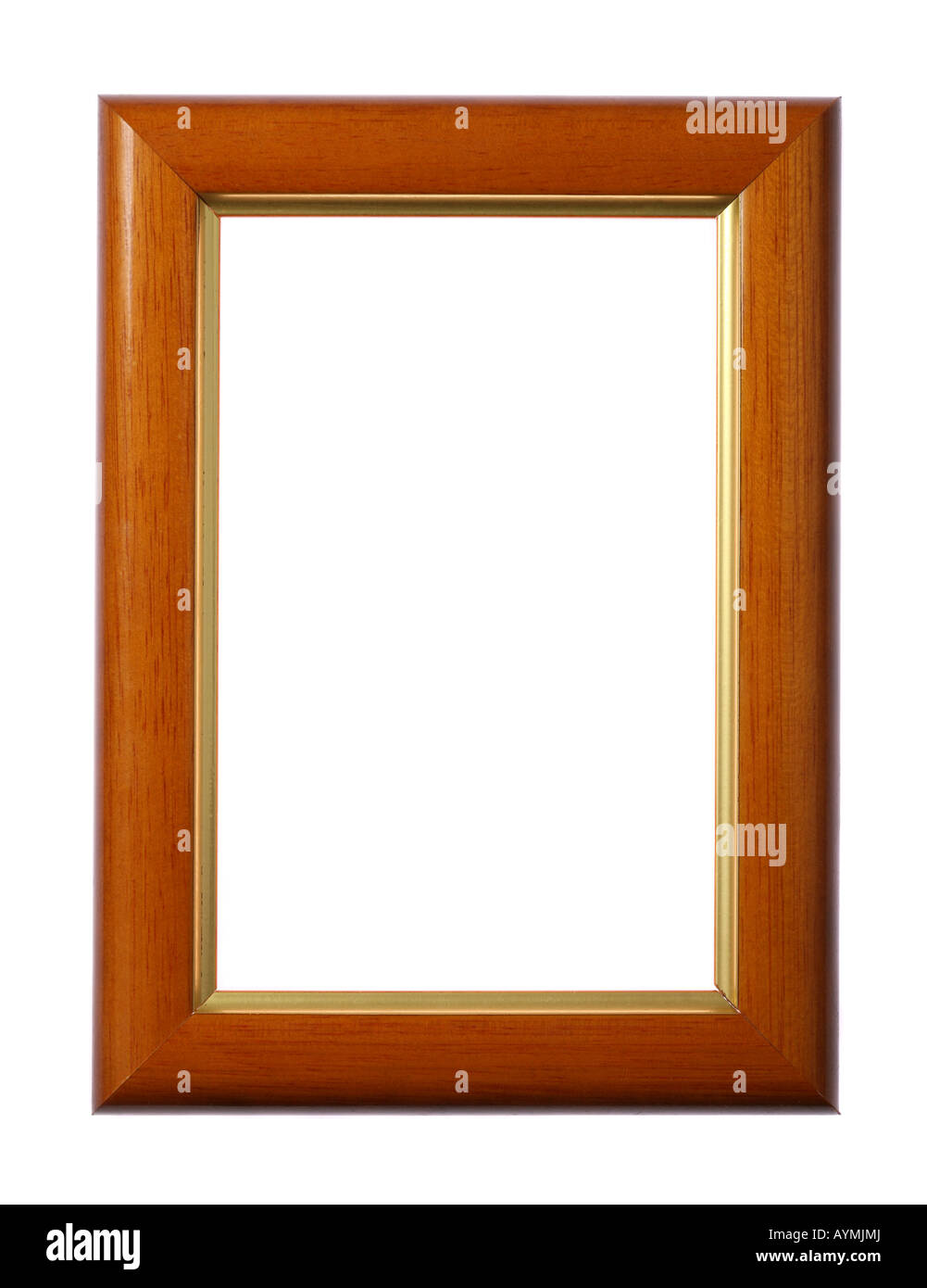 Wooden frame isolated on white Stock Photo - Alamy