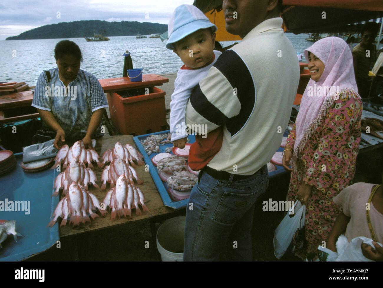 Sabah the fish market of Kota Kinabalu Stock Photo - Alamy