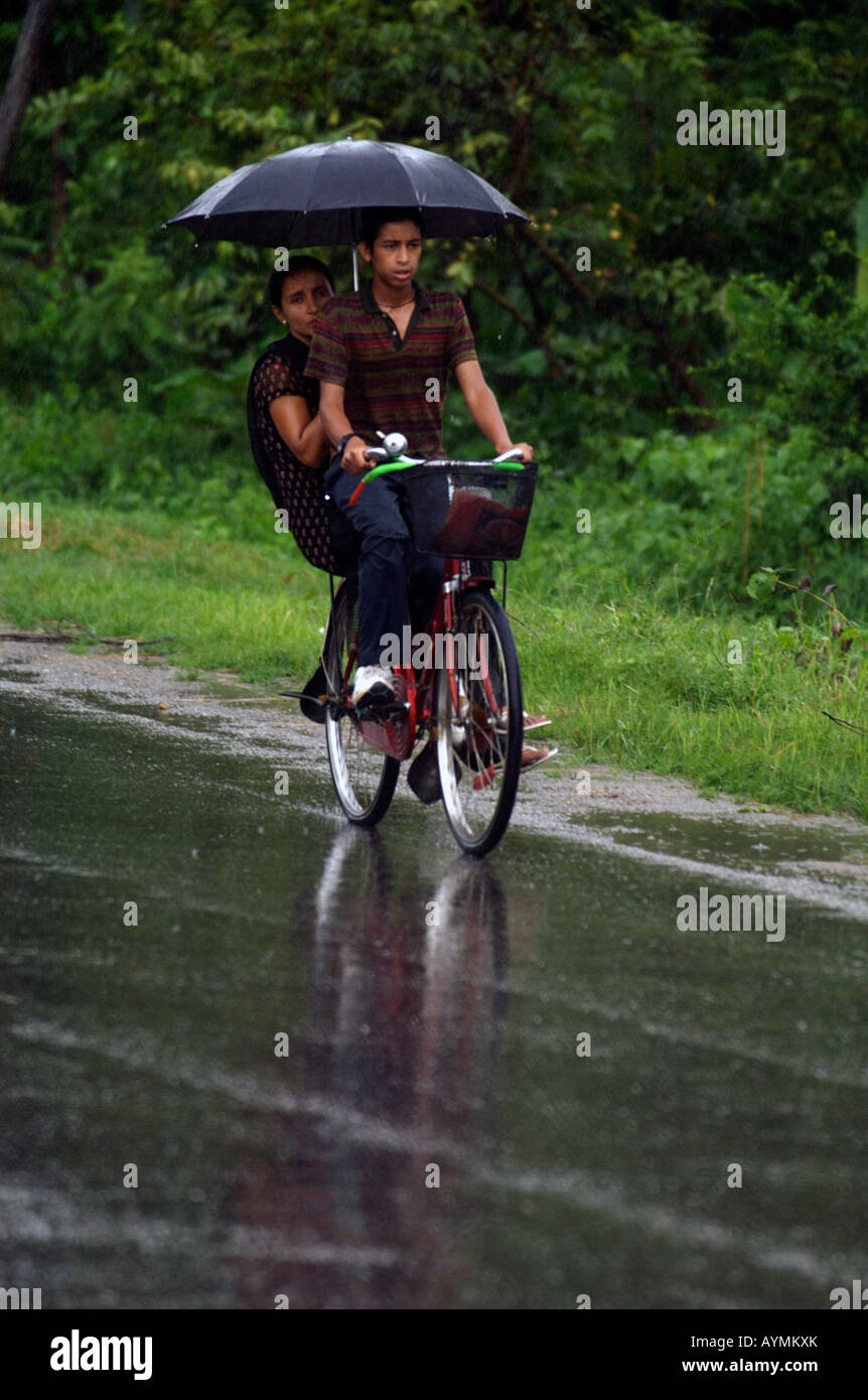 Monsoon season in the South Eastern Tarai plains which stretch the ...