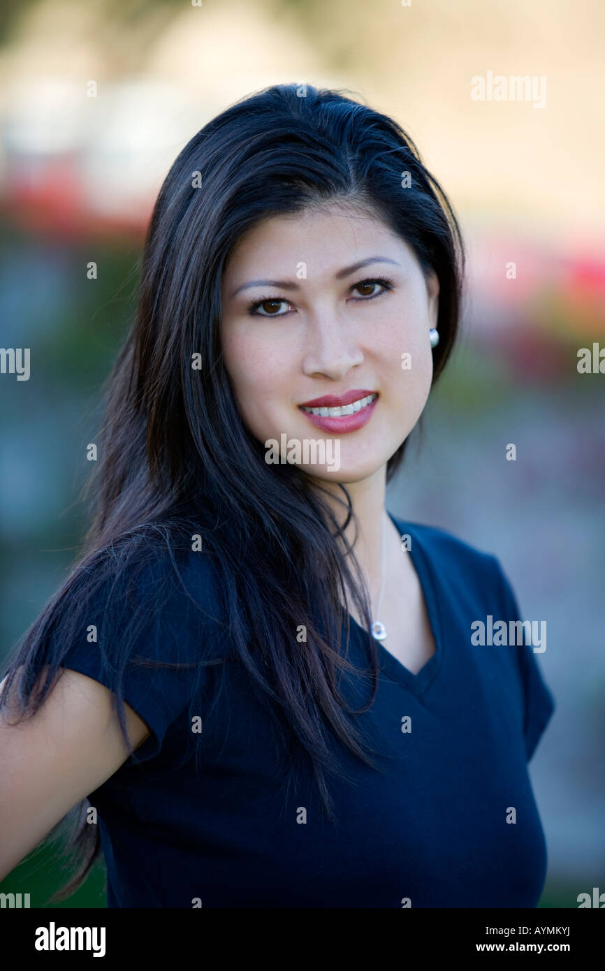 Young Asian Female Stock Photo - Alamy